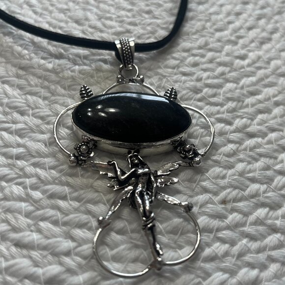 Handmade | Jewelry | Unique Silver Obsidian Handmade Sterling 925 ...